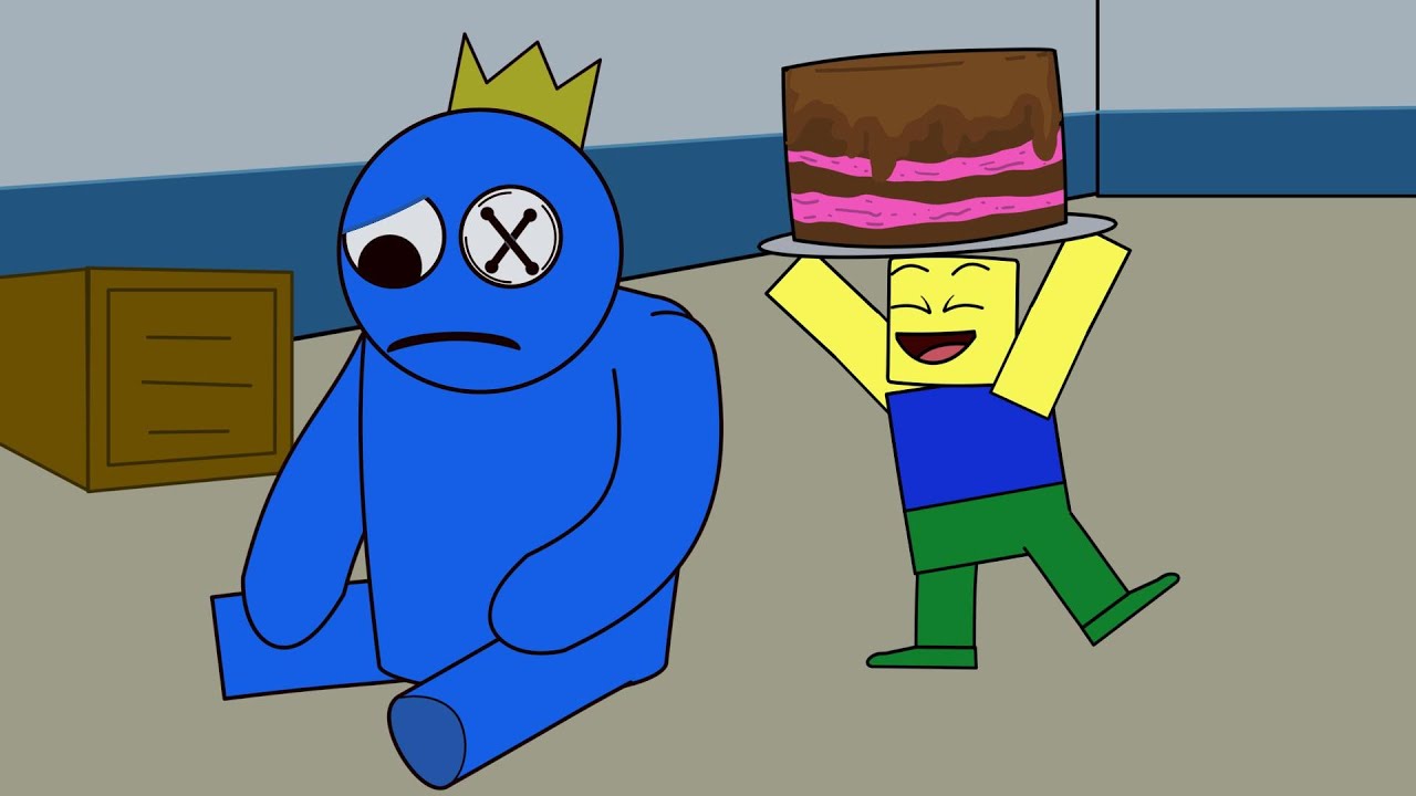 Blue Está Tão Triste | Rainbow Friends Animação - YouTube