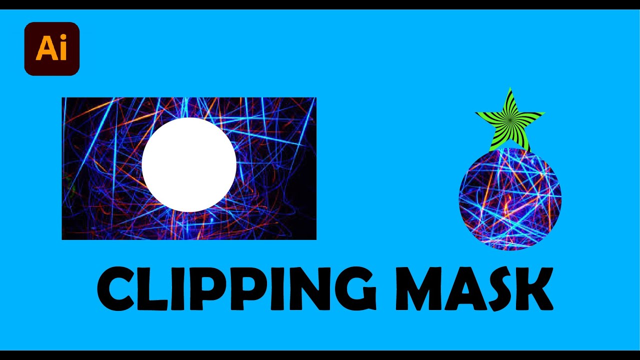Clipping mask- Adobe Illustrator step by step tutorial for Beginners ...