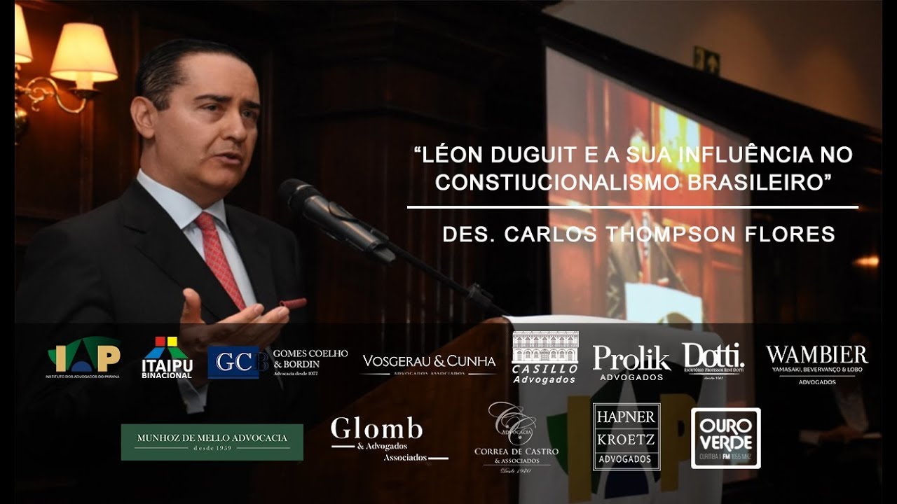 “Léon Duguit e a sua influência no constiucionalismo brasileiro” - YouTube