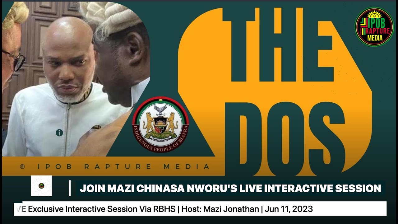 THE DOS: Join Mazi Chinasa Nworu's LIVE Interactive Session | Host: Mazi Jonathan | June 11 ...
