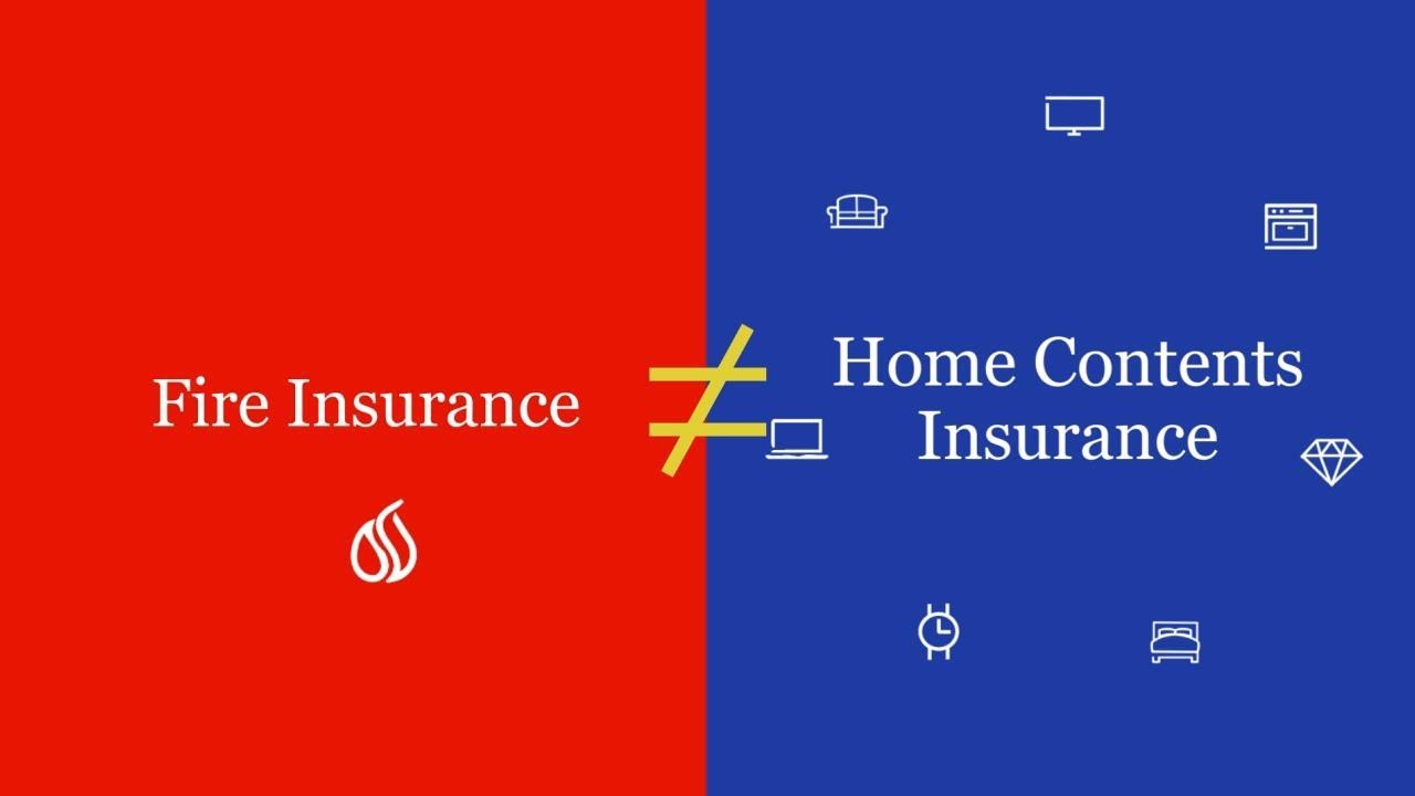 Fire insurance ≠ Home content insurance - YouTube