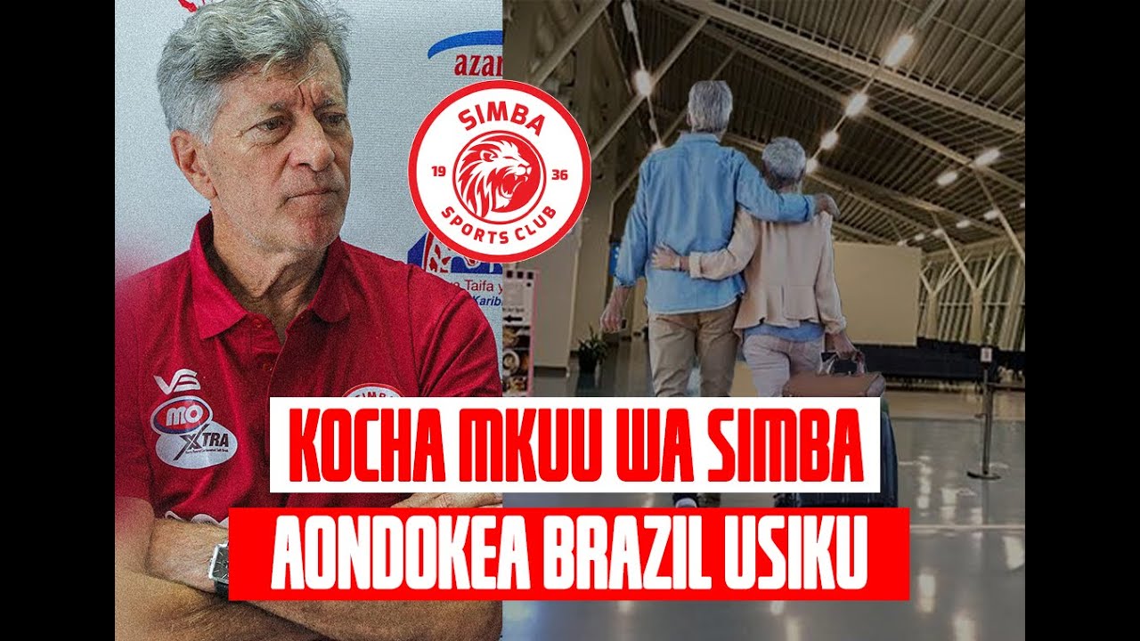 Kocha wa Simba Sc Aondokea Brazil Usiku Usiku - YouTube