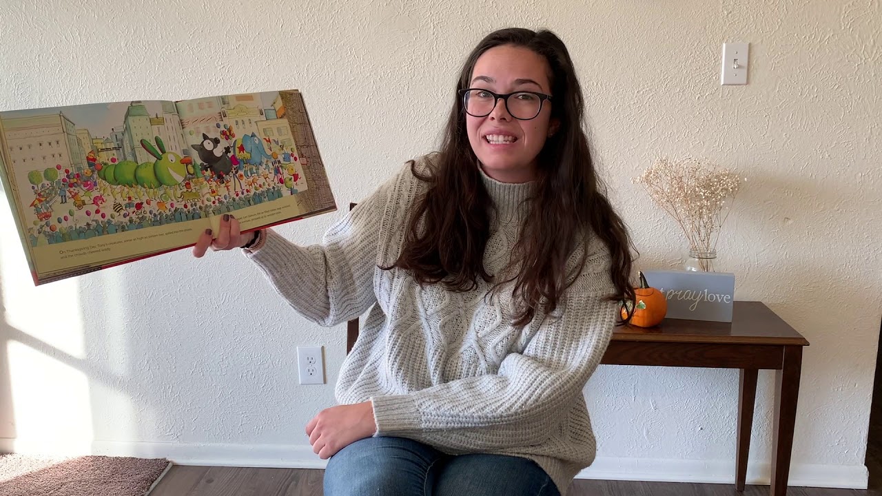 Miss Gallagher reading "Balloons Over Broadway" - YouTube