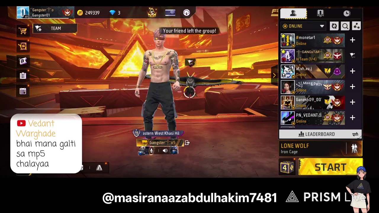 Live streaming of itzz Gangstar Gamer - YouTube