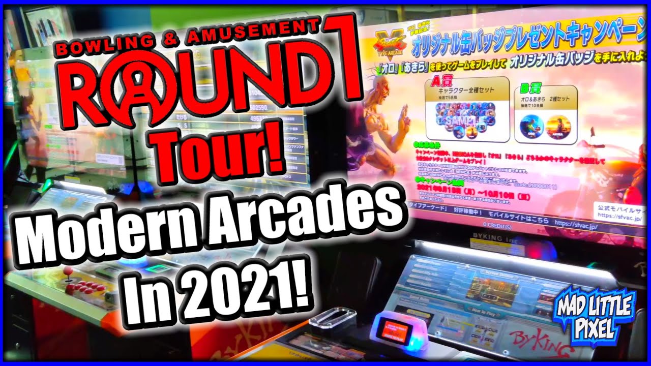 What A Video Game Arcade Is Like In 2021! Round1 Modern Arcade Tour ...