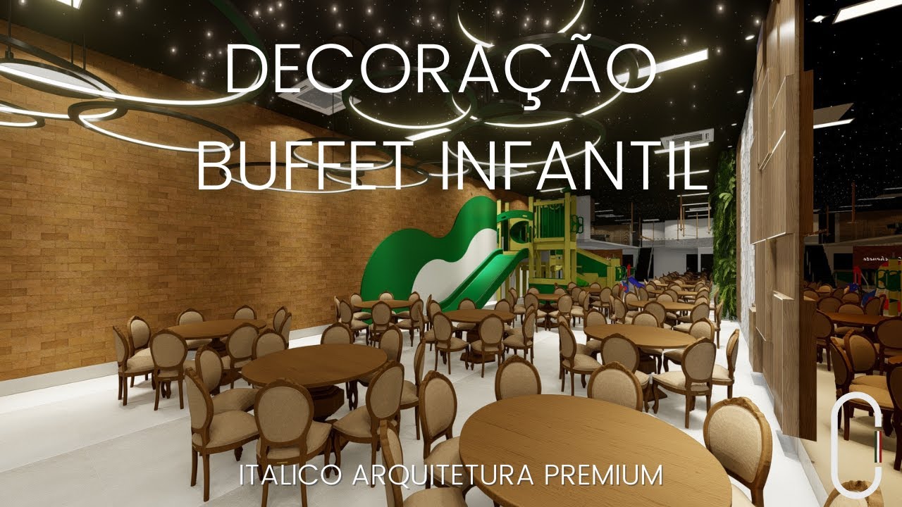 Reforma de Buffet Infantil Projeto de Interiores Decoração Buffet ...