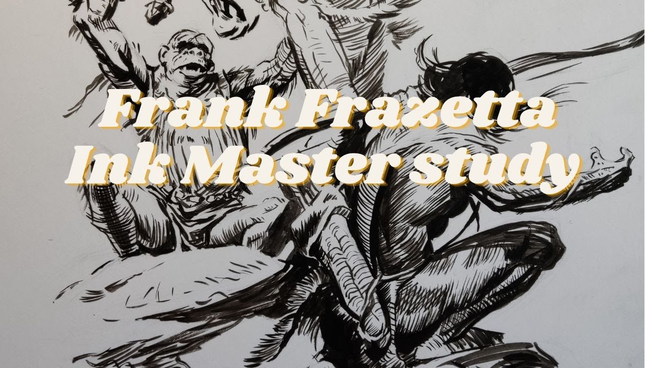 Frank Frazetta INK Master study - YouTube