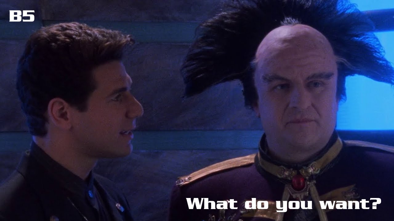 Babylon 5 Remastered - Morden asks Londo "What do you want?" - YouTube