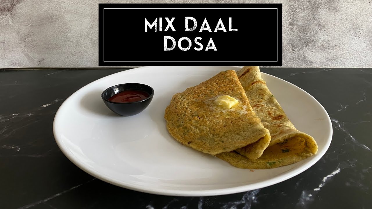 Mix Daal Dosa | Veg Dosa | Quick Healthy Breakfast | Lunch Box Recipe ...
