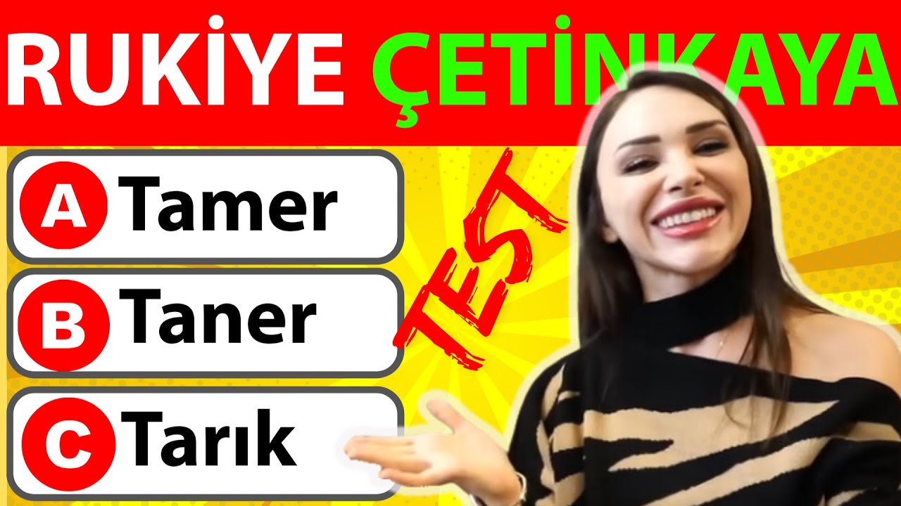Rukiye Çetinkaya Testi💖👏|Rukiye Çetinkaya Fanı mısın ? - YouTube