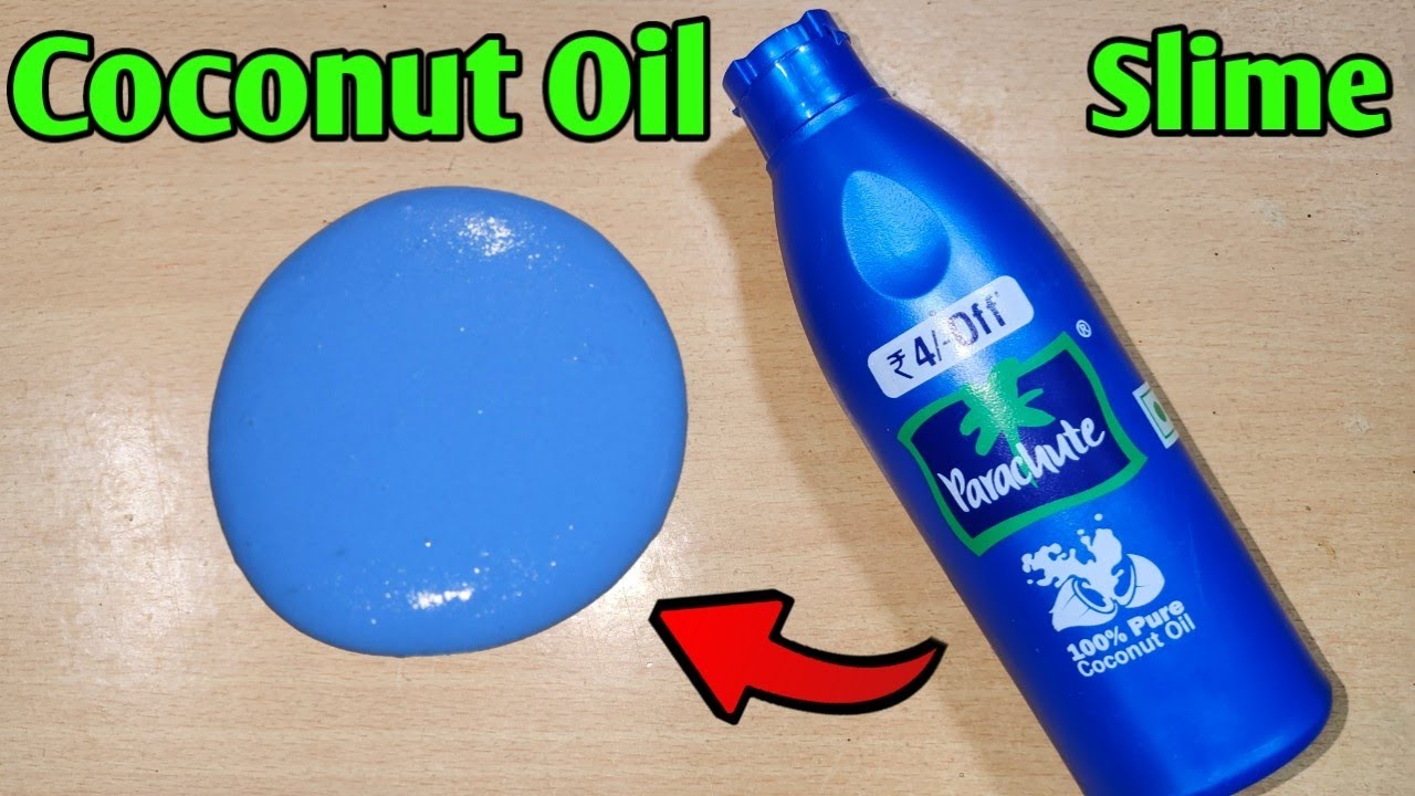 How to make slime with coconut oil l How to make slime at home with ...