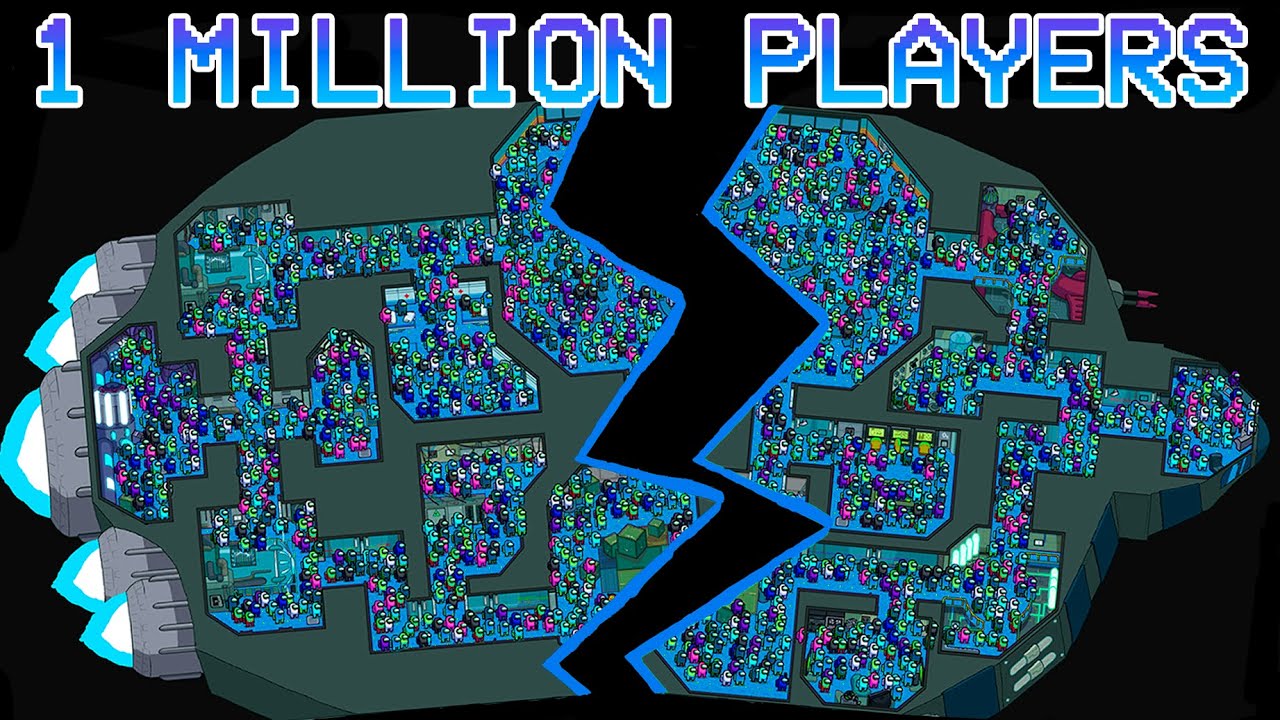 AMONG US with 1 MILLION PLAYERS, but FLOOD ESCAPE - YouTube