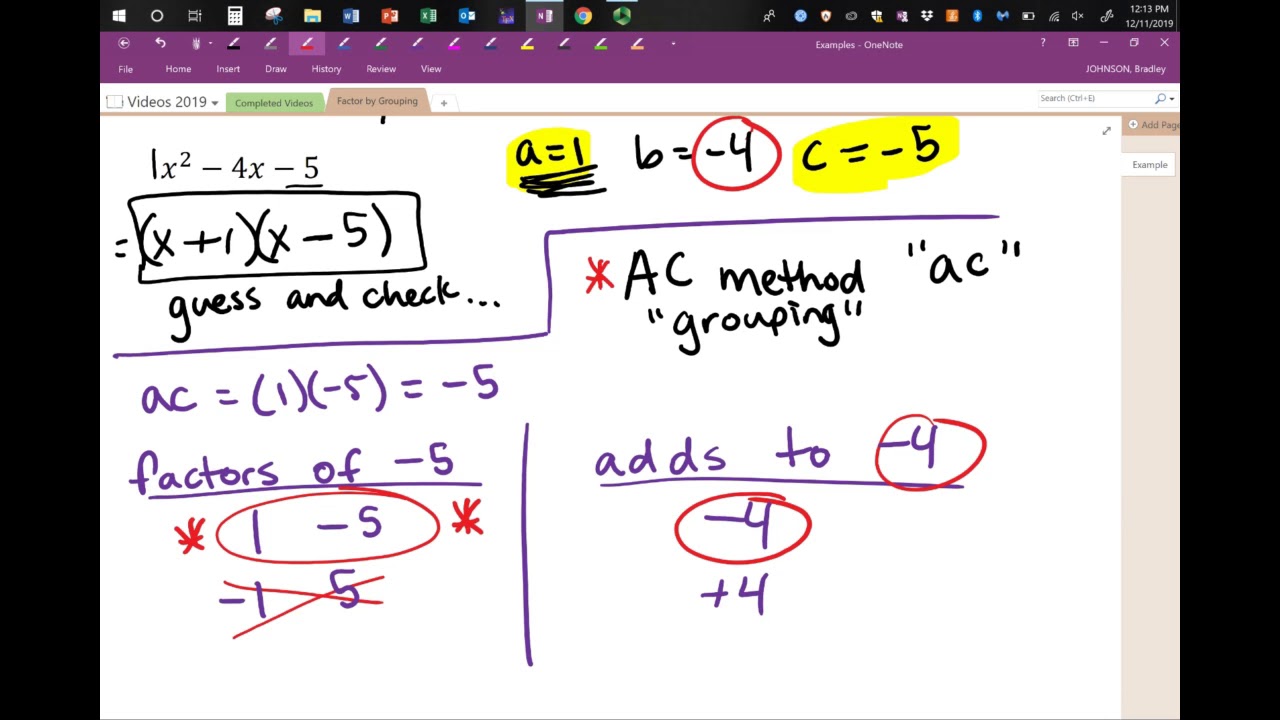 Factor By Grouping Introduction ac Method YouTube factor-by-grouping-introduction-ac-method-youtube