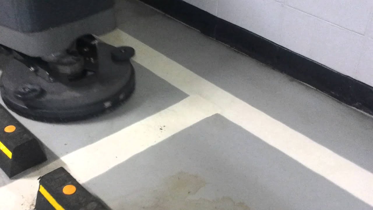 Maintenance n-COAT floor only by water cleaning - YouTube