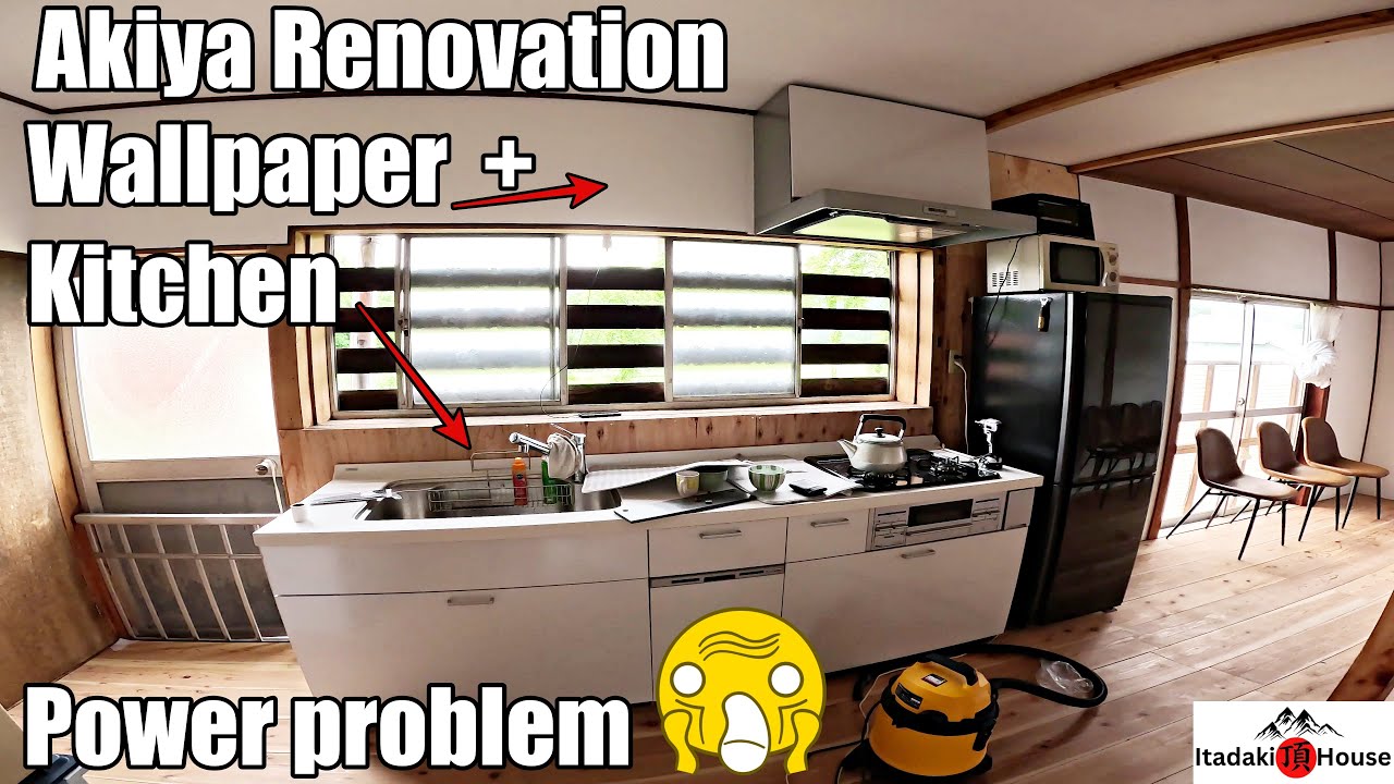 Japan Akiya Renovation | Myoko |Kitchen & Wallpaper | We have an issue ...