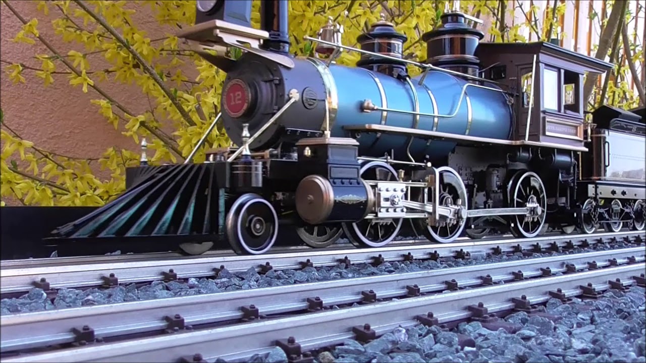 Baldwin 2-6-0 Bachmann Spectrum G Scale DCC pulsed smoker - YouTube