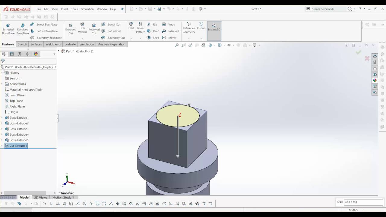 5 single tool post - screw /solidworks 2016 / - YouTube