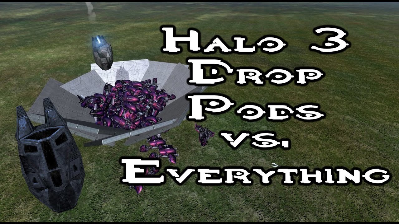 Halo 3: ODST Drop pods vs. Everything - YouTube