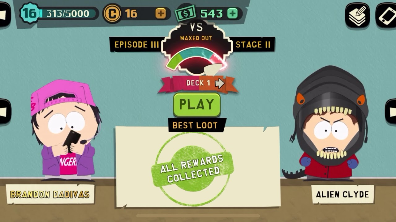 South Park Phone Destroyer Stage 12 - Alien Clyde - YouTube