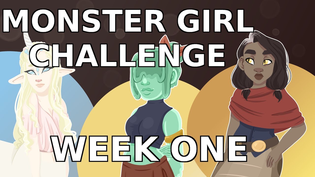 MONSTER GIRLS DAY 2-4 - Centaur, Slime, Naga - Speedpaint - YouTube