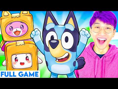 LANKYBOX Playing BLUEY THE VIDEO GAME!? (FOXY & BOXY FULL GAMEPLAY!)