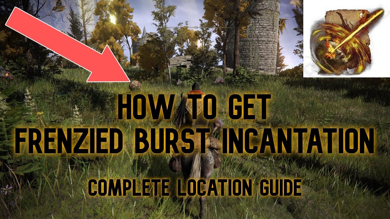 Frenzied burst incantation location guide - Elden Ring - YouTube