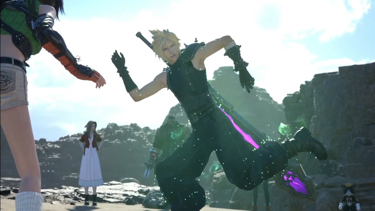 Final Fantasy VII Rebirth. Cloud Cactuar Pose - YouTube