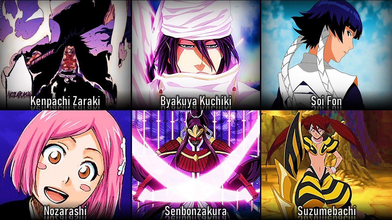 Every Zanpakuto Spirit In Bleach Spoilers Youtube