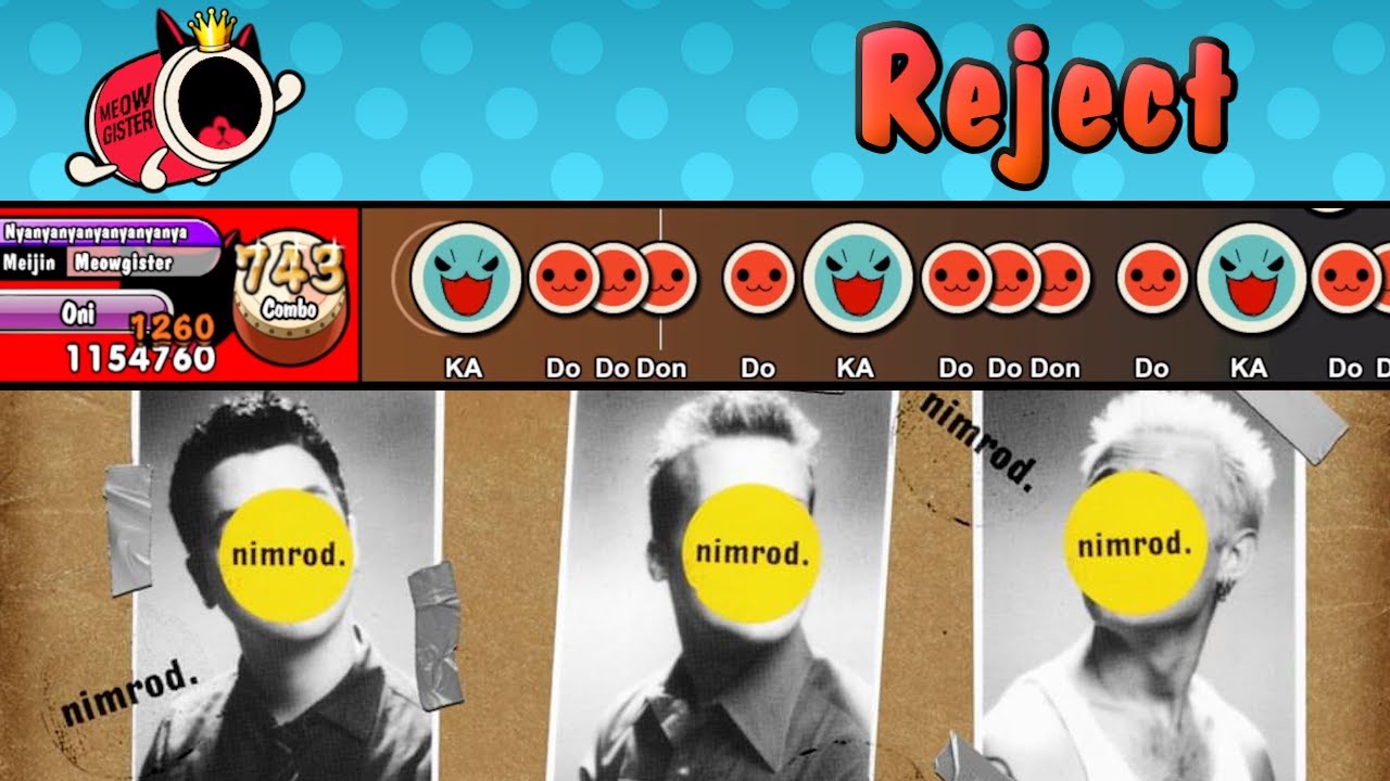 [Taiko no Tatsujin] Reject / Green Day - YouTube