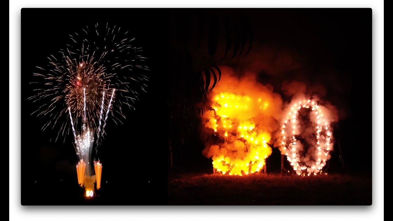 Private Fireworks - 50th Birthday Celebration - YouTube