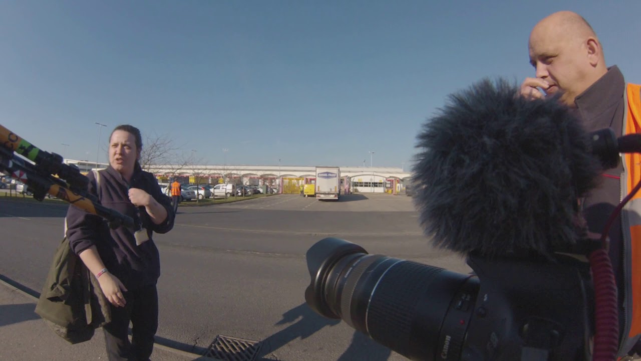 Teaser video 7 yes 7!! DHL security vs 2 photographers - YouTube