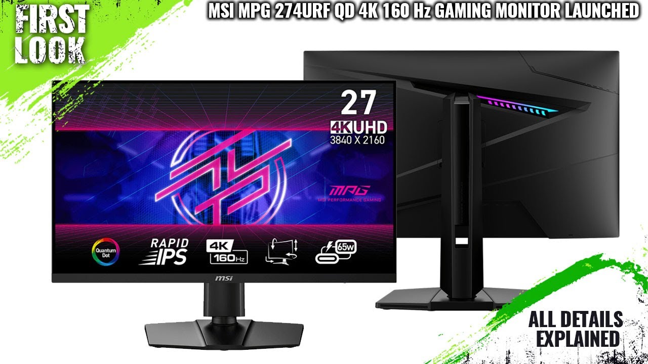 MSI MPG 274URF QD 4K-160 Hz Gaming Monitor Launched - Explained All ...
