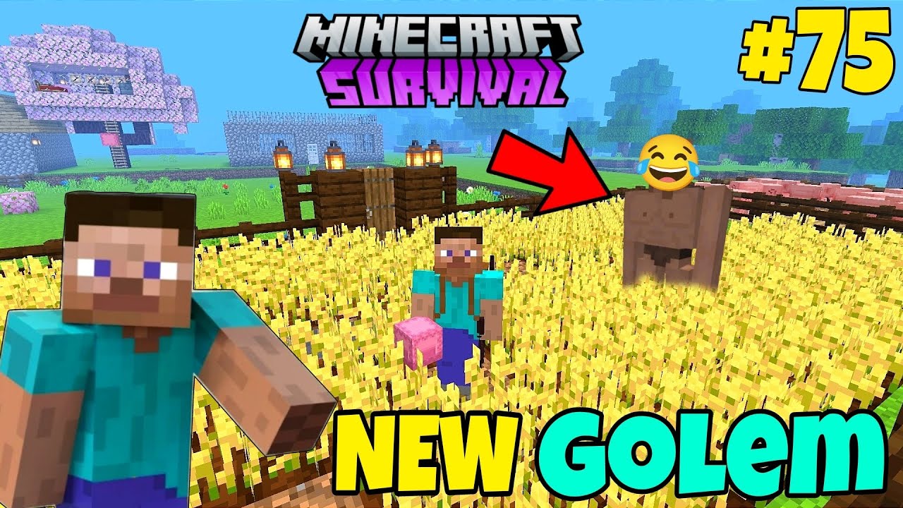 MINECRAFT NEW GOLEM #75 - YouTube
