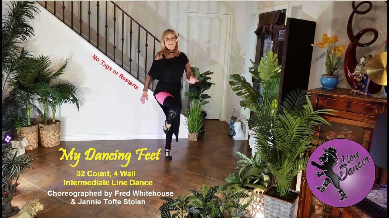 My Dancing Feet - Intermediate Line Dance - YouTube