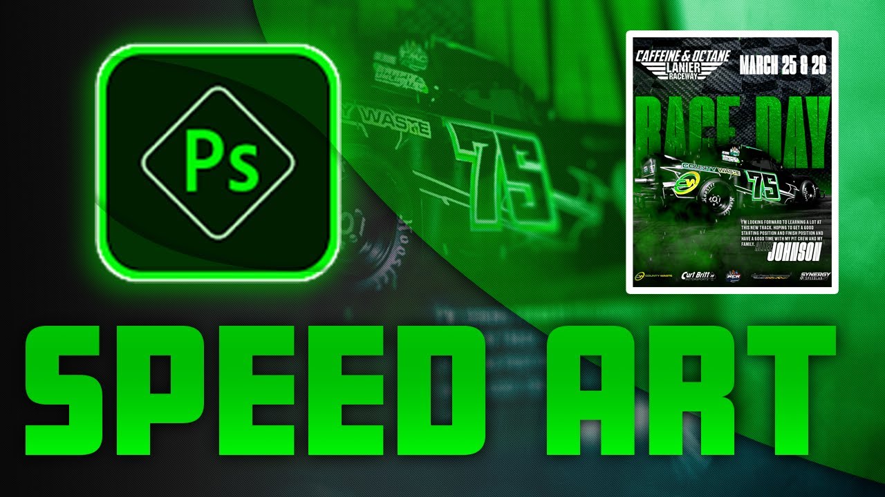 SPEED ART | ALLEE JOHNSON RACING RACE DAY GRAPHIC #adobe #graphicdesign ...