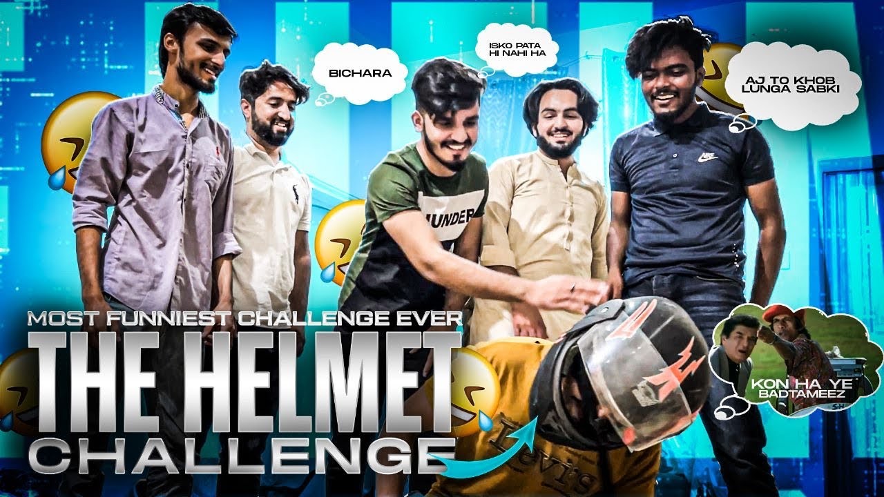 The Helmet Challenge went hilariously FUNNY with teamStar - YouTube