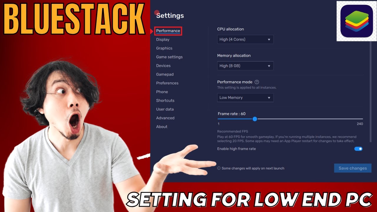 bluestack best settings for low end pc - YouTube