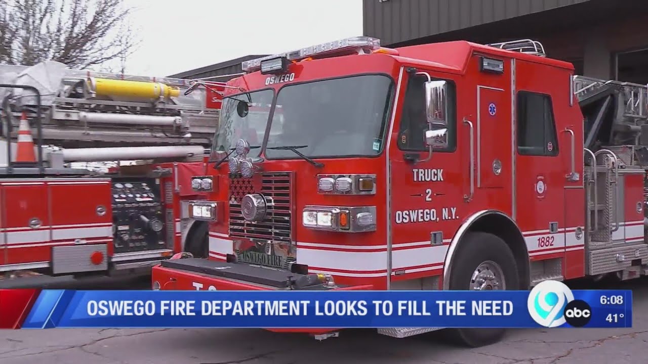 Oswego Fire Department looks to fill the need - YouTube