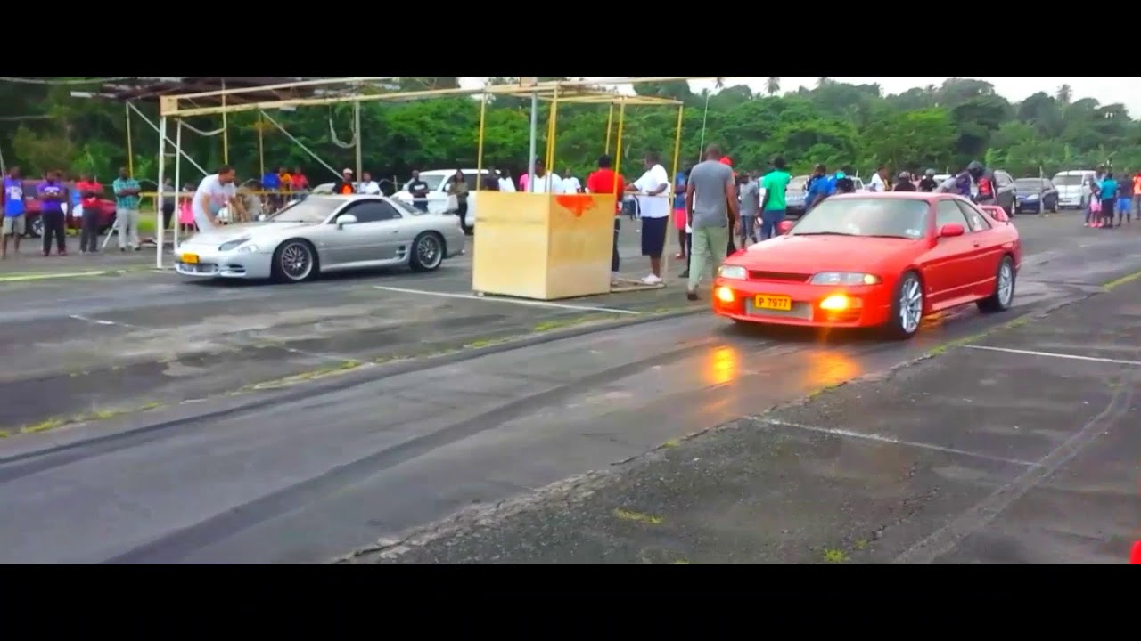 Grenada local drag racing at (pearls airport) - YouTube