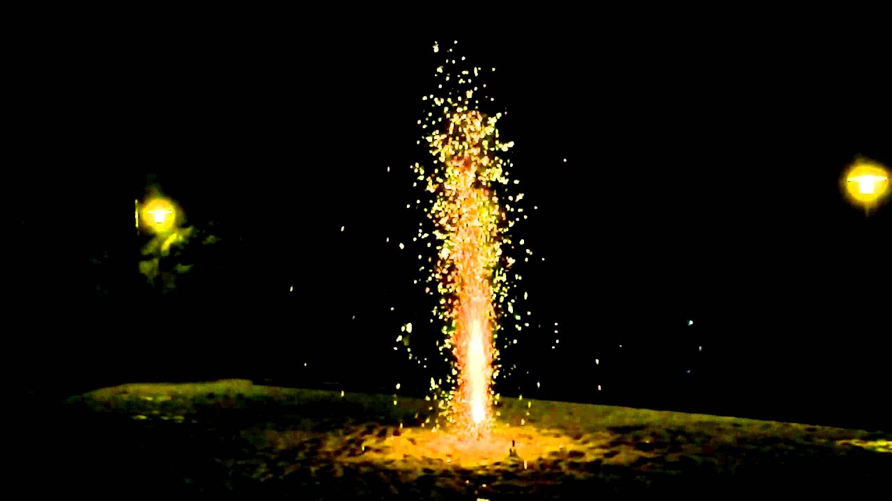 Firework Volcano in Slow Motion | New Year 2014-2015 - YouTube