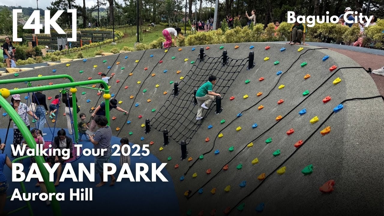 The newly renovated Bayan Park at Aurora Hill, Baguio City | Walking Tour 2025 - YouTube