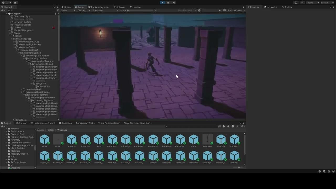 ARPG Game Development in progress 07 - bow and fire arrows - Gameplay - Unity 3D - YouTube