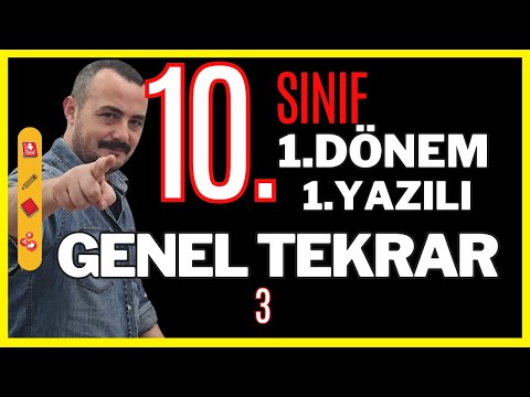 10.Sınıf Matematik 1. dönem 1. yazılı genel tekrar 3 Üçgende alan