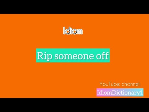 Idiom “ Rip someone off “ meaning | Improve your English by using idiom ...