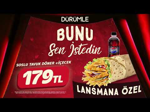 Dürümle’den Yepyeni Lezzet: Soslu Tavuk Döner!