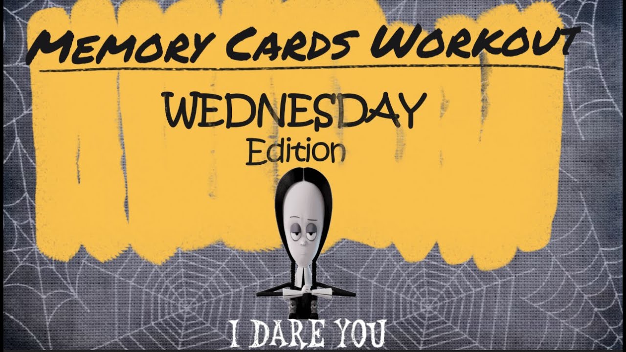 Memory Cards Workout | Wednesday Edition🕷️🕸️🕸️ - YouTube