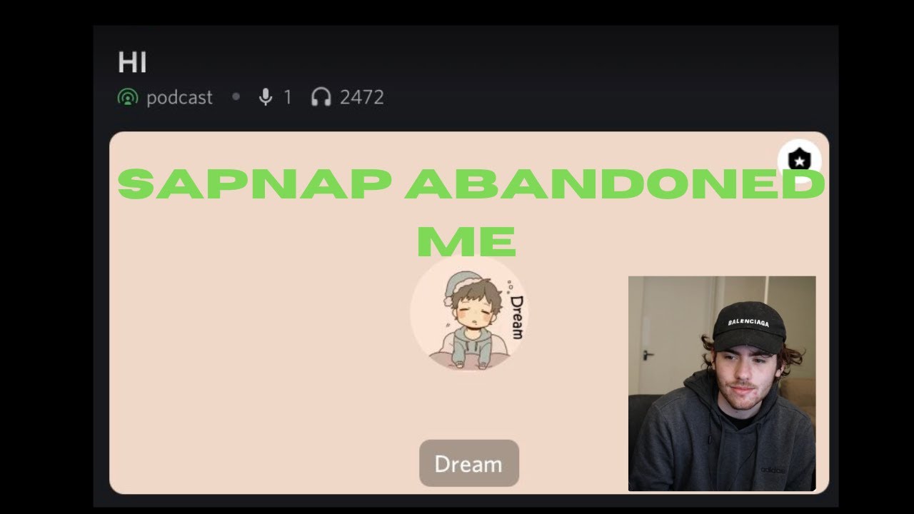 Dream talks about Sapnap moving out (discord podcast) - YouTube