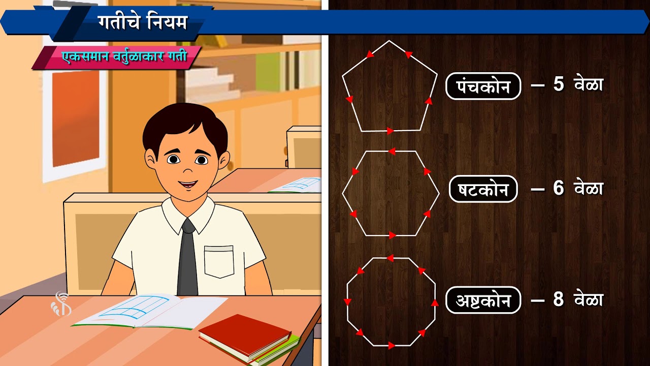 9th Science | Chapter#01 | Topic#11 | एकसमान वर्तुळाकार गती | Marathi ...