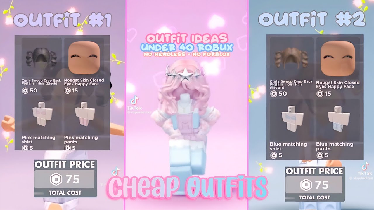 CHEAP Roblox Outfit Ideas TikTok Compilation - YouTube