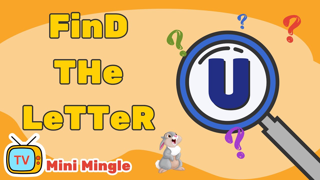 Alphabet Games | Find the Letter U | U Alphabet #abcd - YouTube